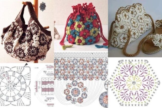Charming Crochet Bag Models with Floral Designs - Hand Crafted