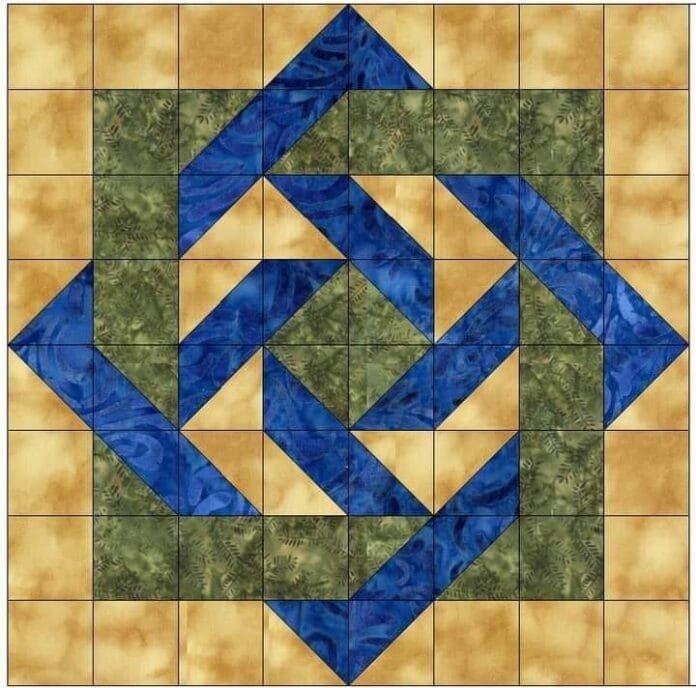 Slip Knot - Free Quilt Block Pattern - Hand Crafted