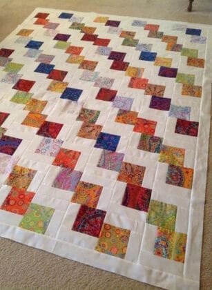 Tumbling Charms Quilt - TUTORIAL - Hand Crafted