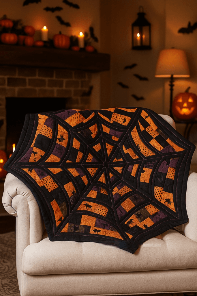 Spider Web Quilt Along Pattern - Hand Crafted