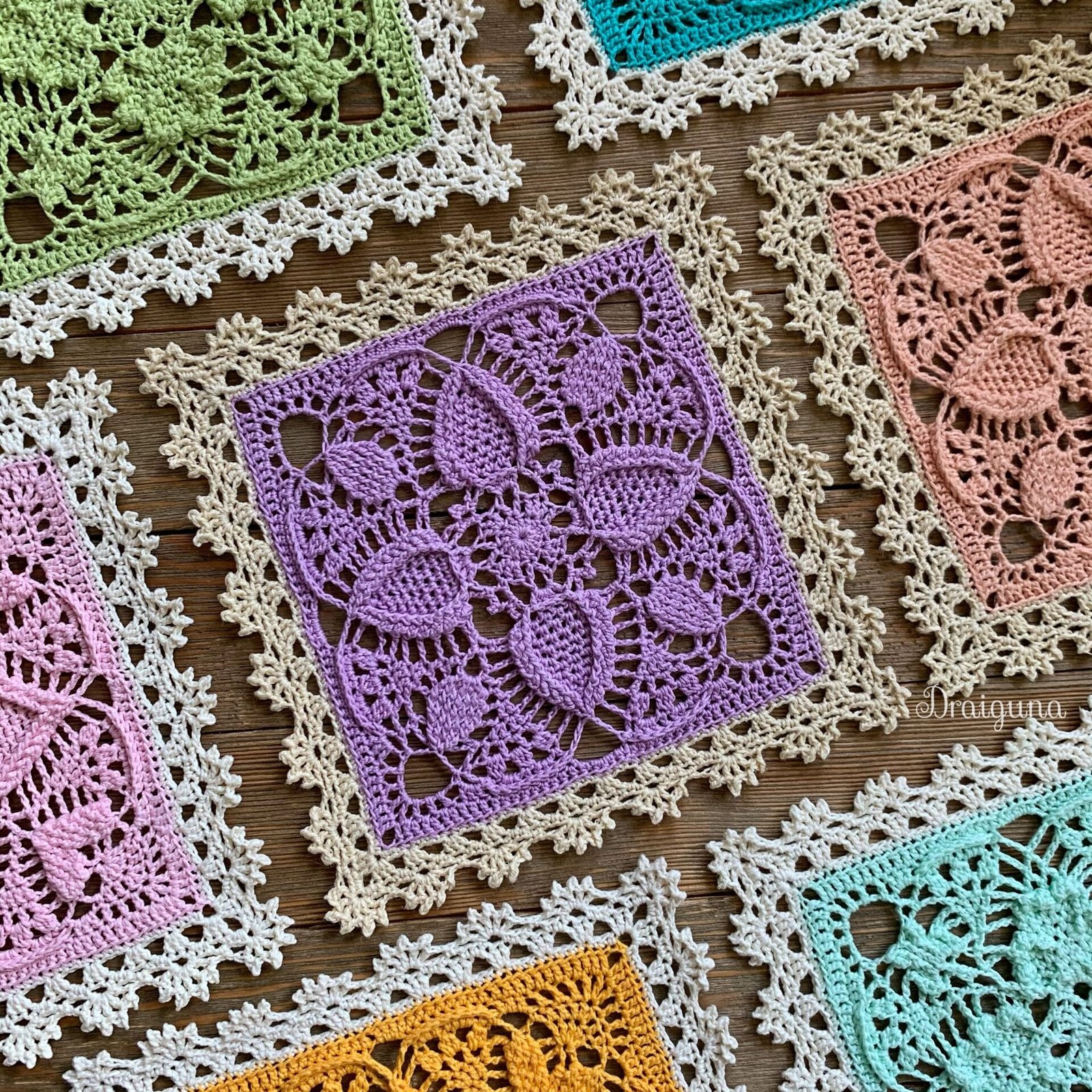 Easter Egg Square Pattern - Hand Crafted