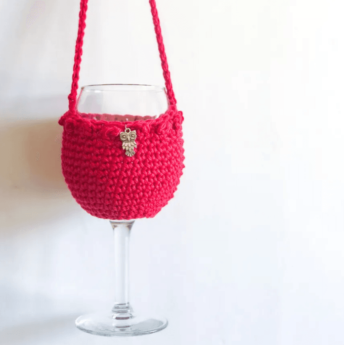 Crochet Wine Glass Holder Pattern - Hand Crafted