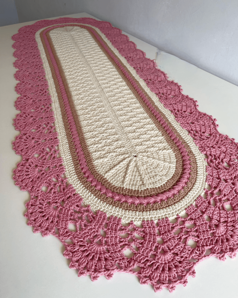 Gracious Oval Crochet Rug - Tutorial - Hand Crafted