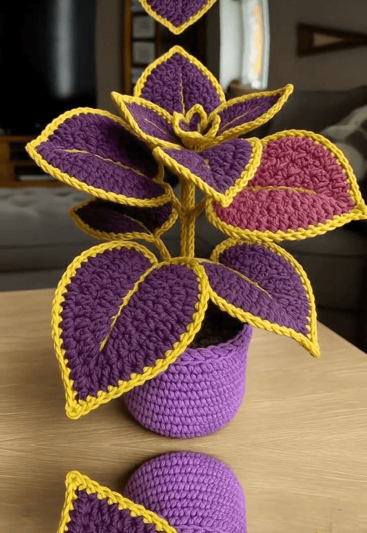 Crochet Coleus Plant Pattern - Hand Crafted