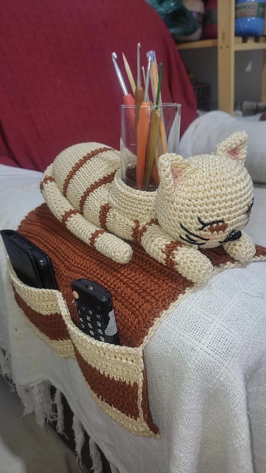 Crochet Cat Sofa Support Pattern - Hand Crafted