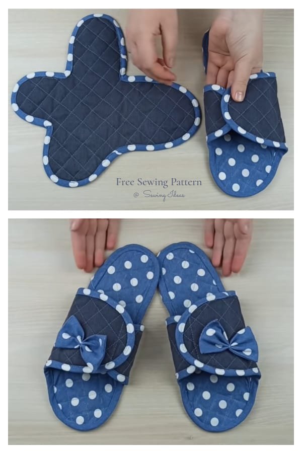 Simple Slippers Sewing Pattern - Hand Crafted