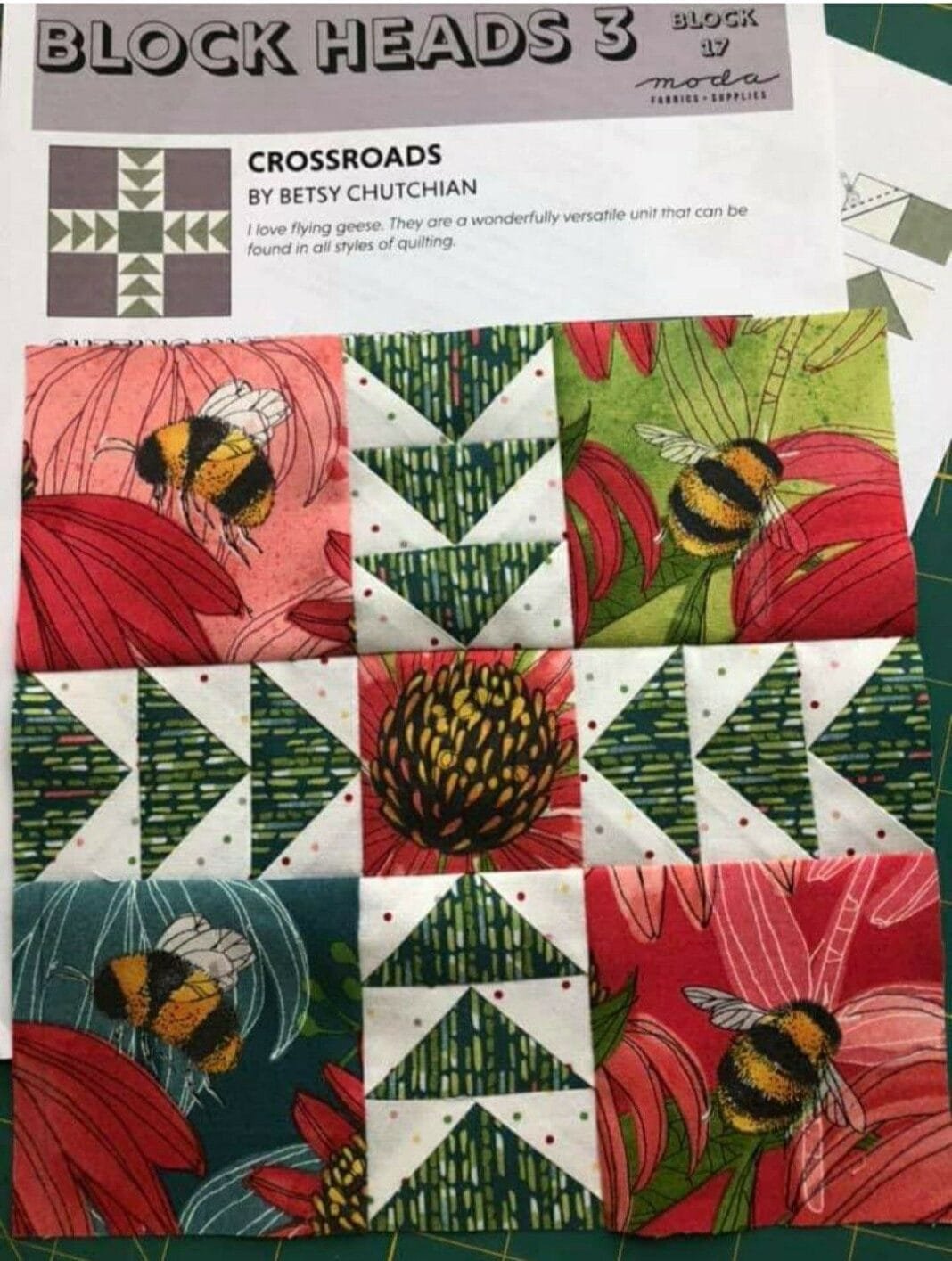 Crossroads Block Free Quilt Pattern - Hand Crafted