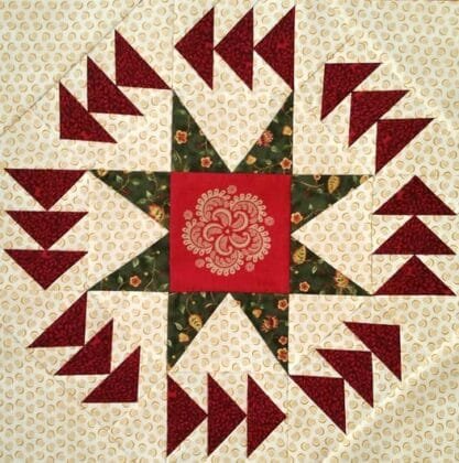 Dizzy Geese Quilt Block Pattern - Hand Crafted