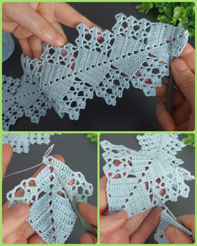 The Diamond Filigree Lace Pattern - Hand Crafted