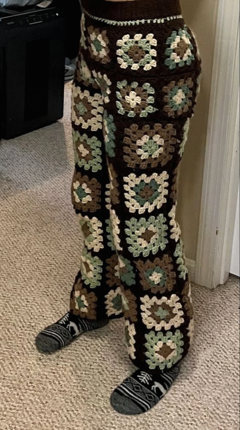 Grandma Square Pants Pattern - Hand Crafted