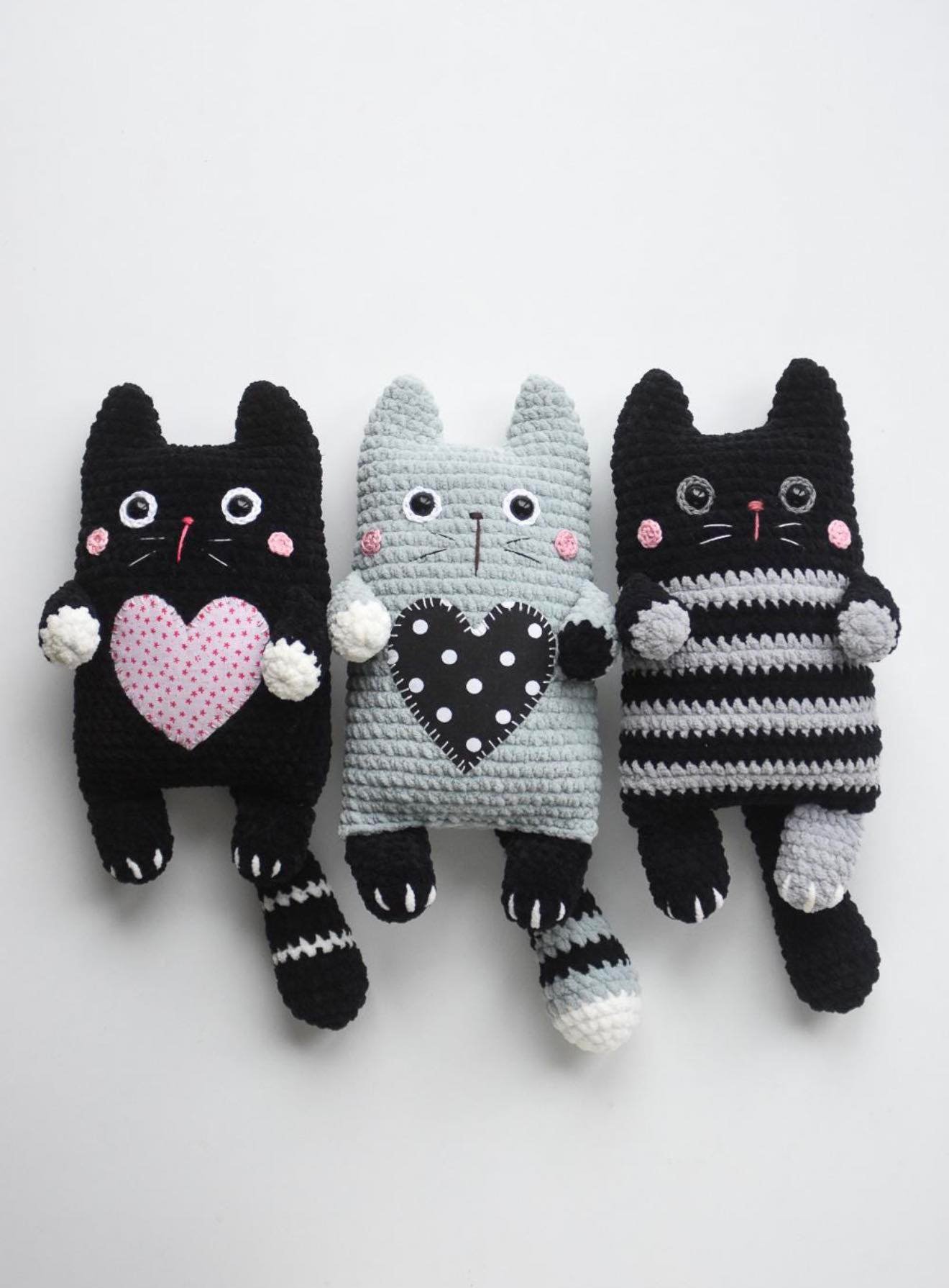 Cutest Crochet Cats Tutorial - Hand Crafted