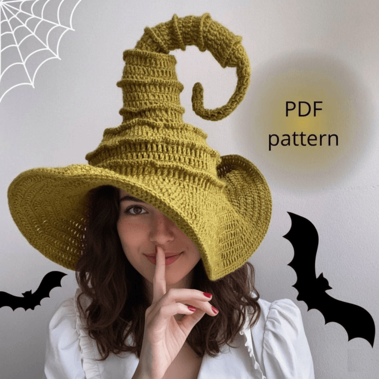Crochet Witch Hat Pattern - Hand Crafted